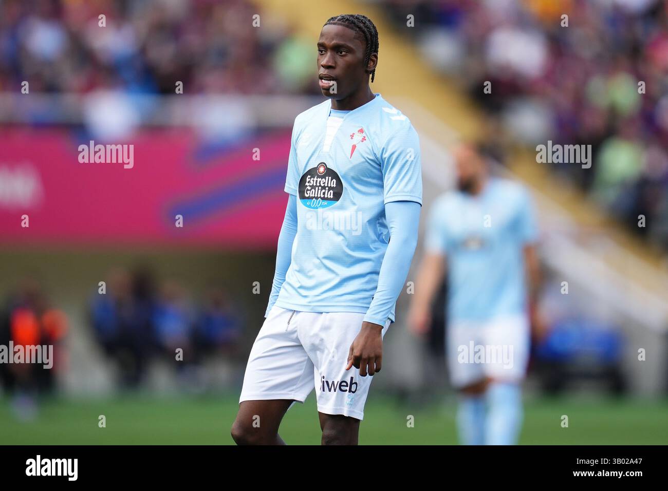 Barcelona, Spain. 20th Apr, 2025. Ilaix Moriba of RC Celta during the ...