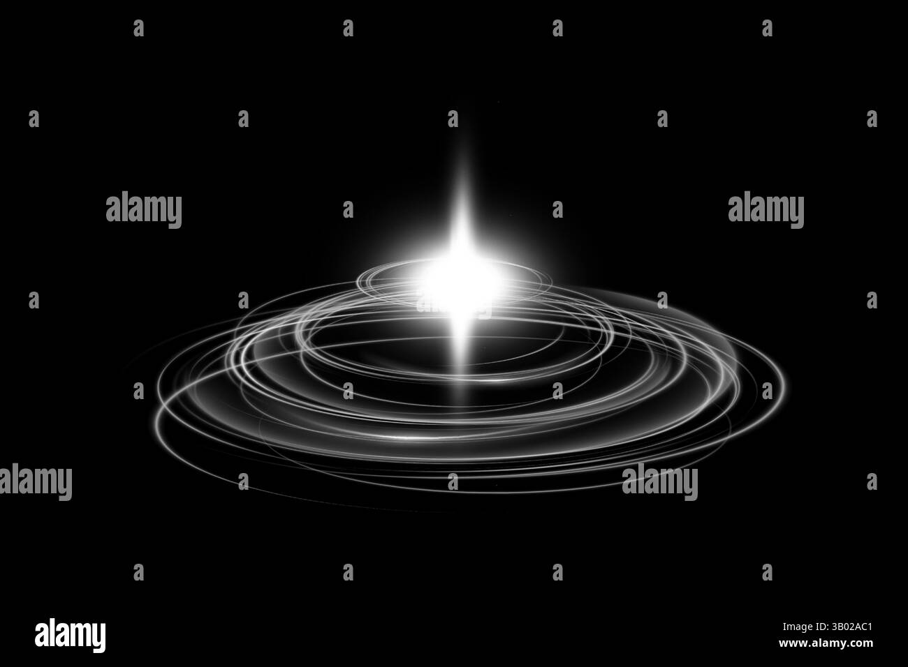 Radiant Light Featuring Stunningly Beautiful Circular Wave Patterns ...