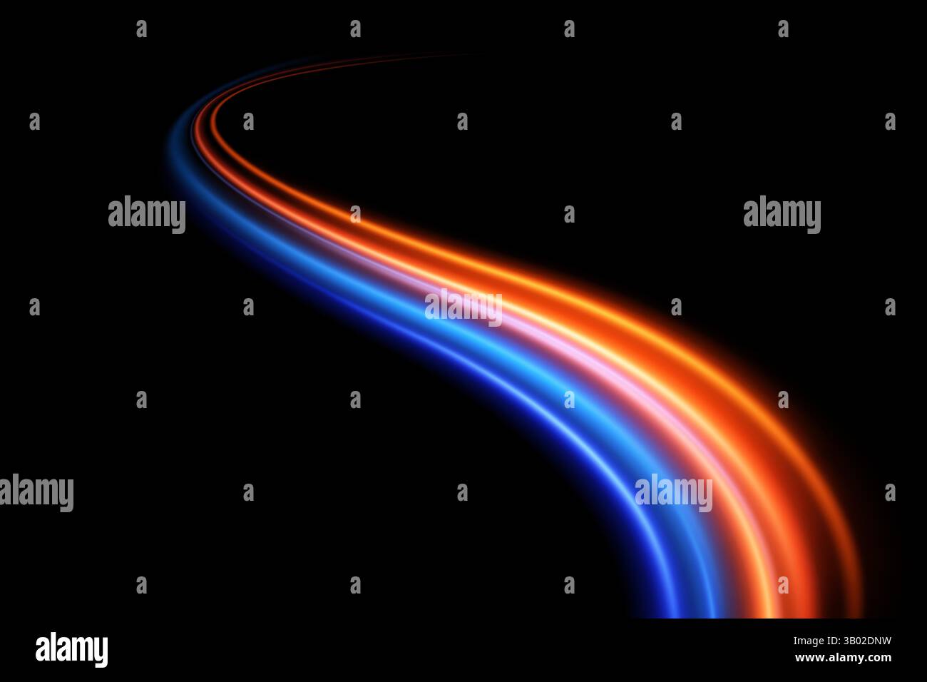 Curved light trails Stock Vector Images - Alamy