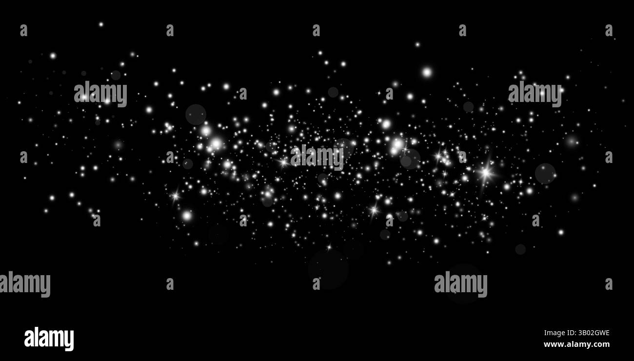 Sparkling Stars Brightly Shining Against a Deep Black Background for ...