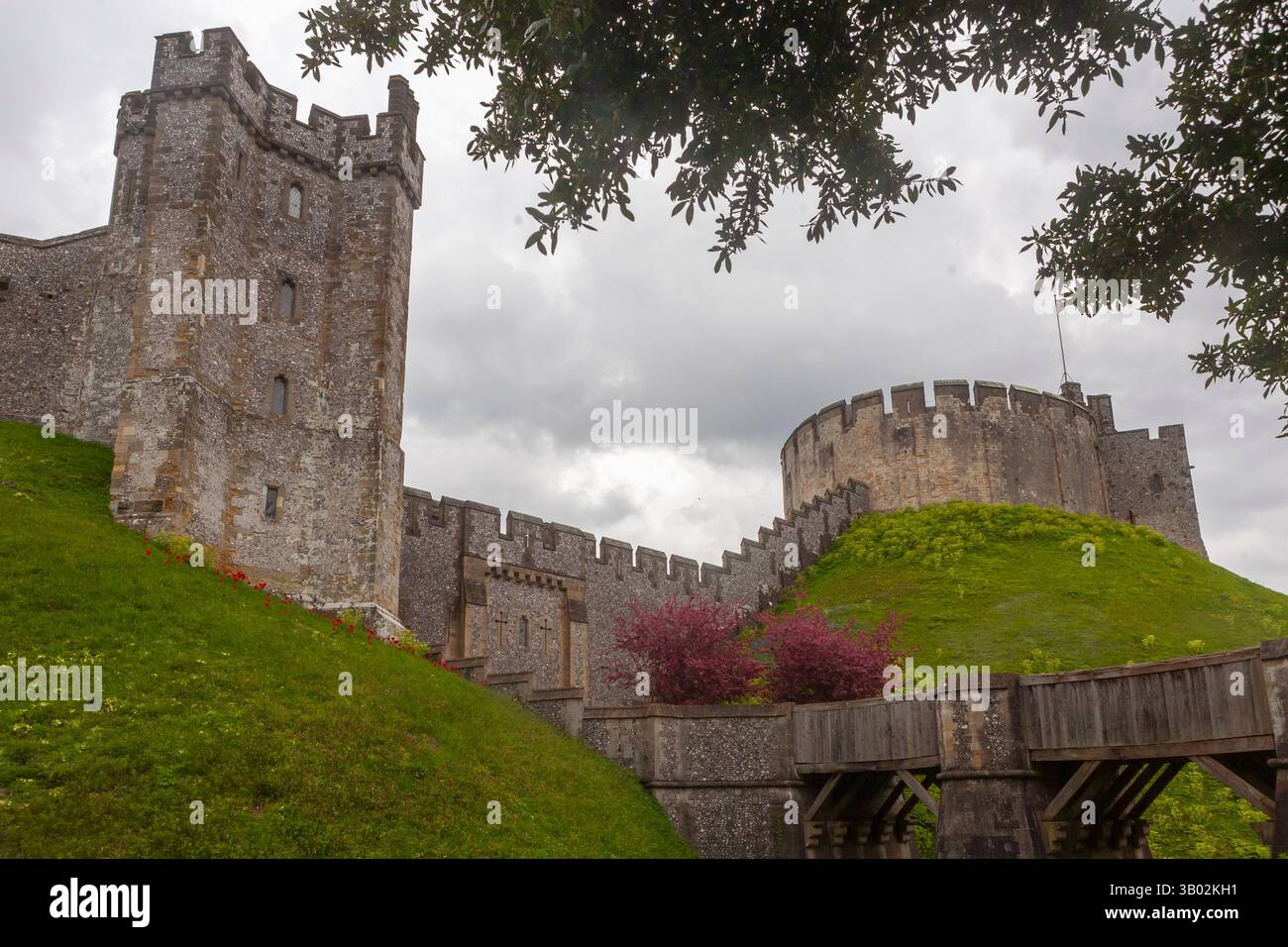 The 13th century Bevis Tower in the North Bailey and the 12th century ...