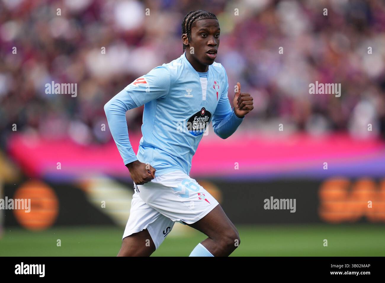 Barcelona, Spain. 20th Apr, 2025. Ilaix Moriba of RC Celta during the ...