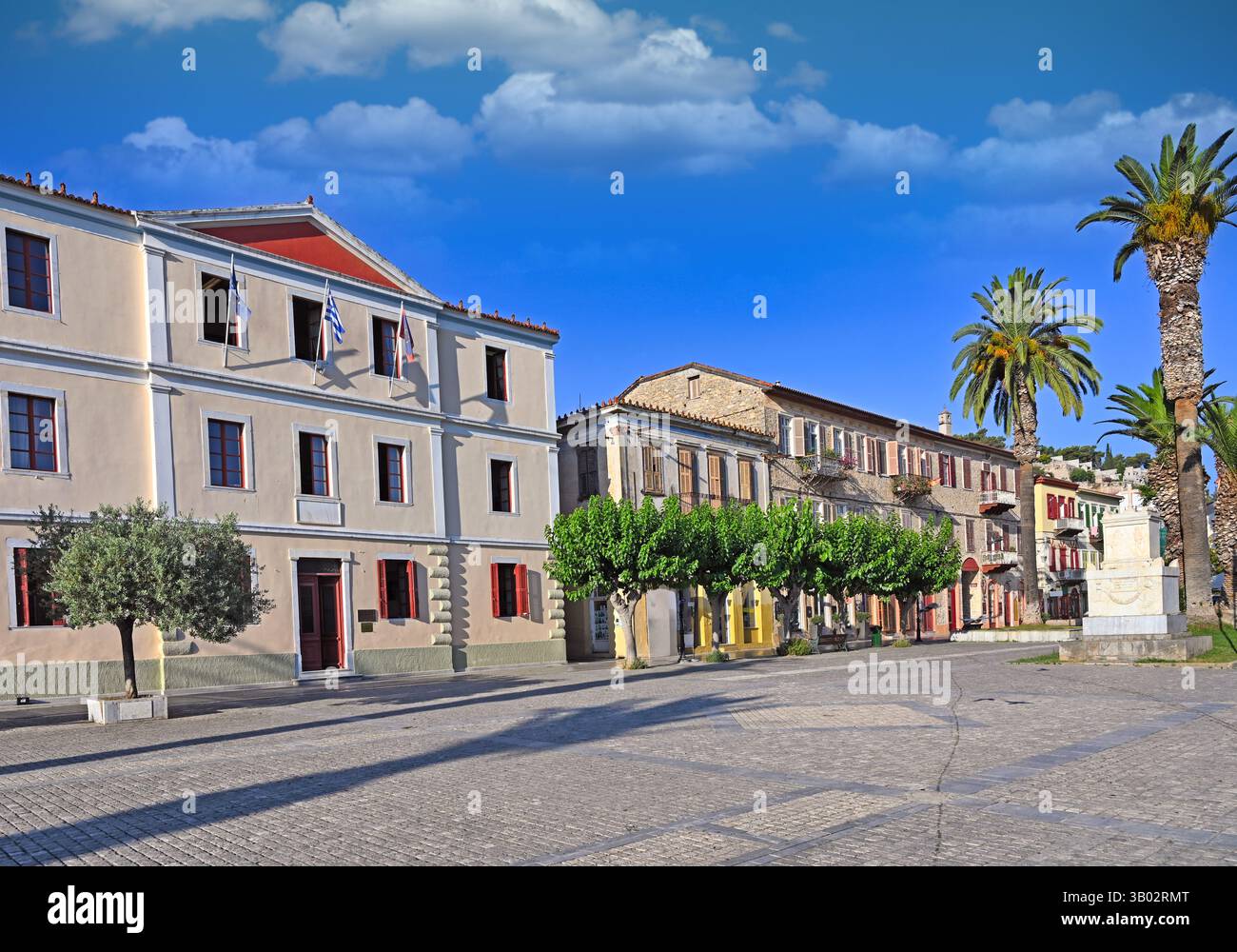 Town Hall of Nafplion, the first Greek High School in Platia Trion ...