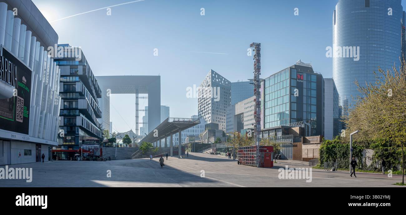 La Defense Paris, France - 04 11 2025: La Defense district. Panoramic ...