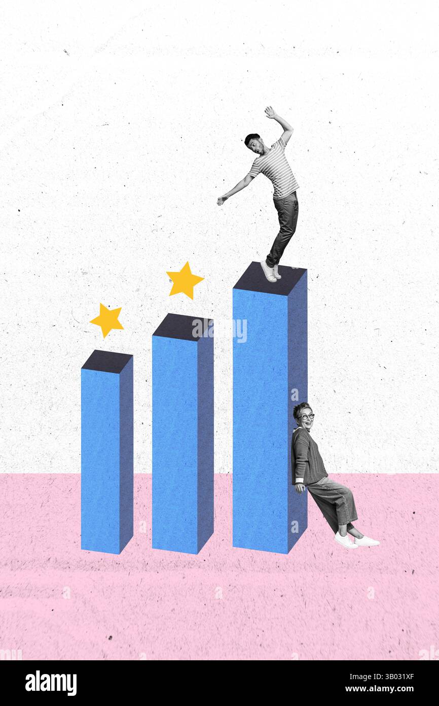 Modern collage artwork portraying success and motivation using a unique ...