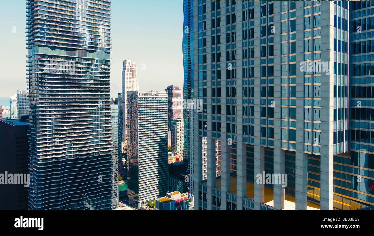 Residential skyscrapers close up aerial hi-res stock photography and ...