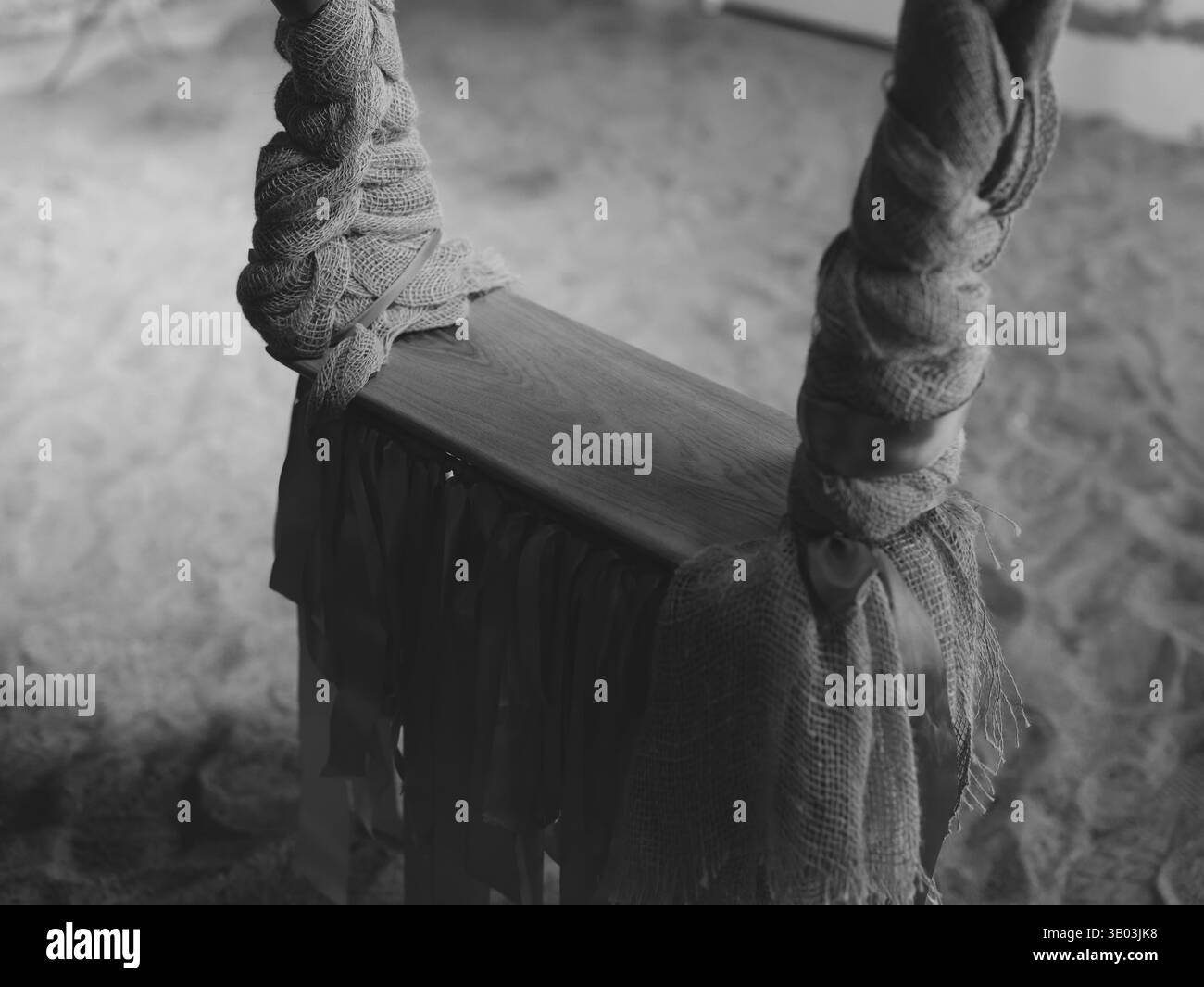 A lonely swing set in an abandoned playground, evoking nostalgia and ...