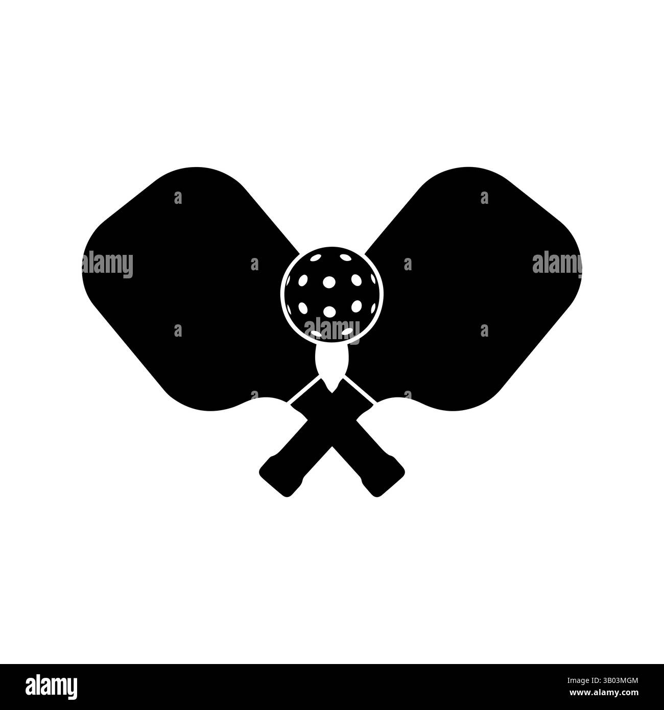 Pickleball paddle outline vector flat illustration design Stock Vector ...