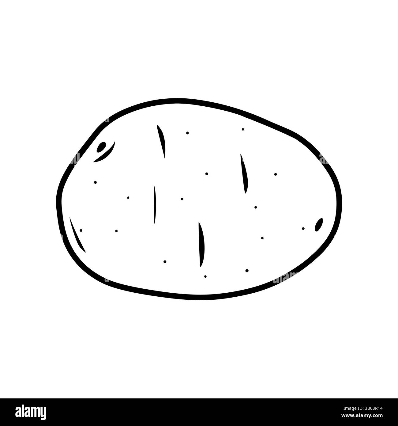 Potato outline vector flat illustration design Stock Vector Image & Art ...