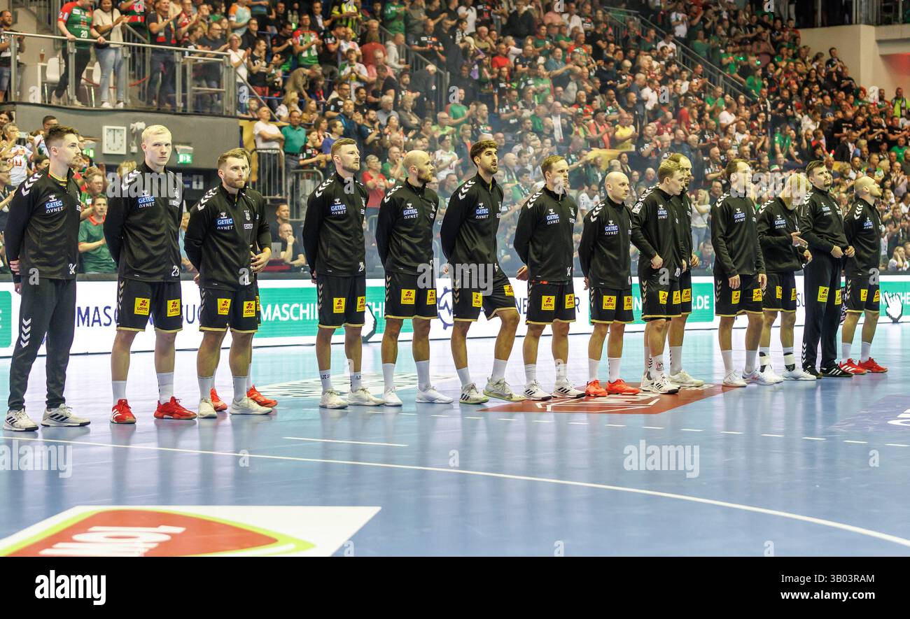 Magdeburg, Germany. 23rd Apr, 2025. Handball, men, Champions League ...
