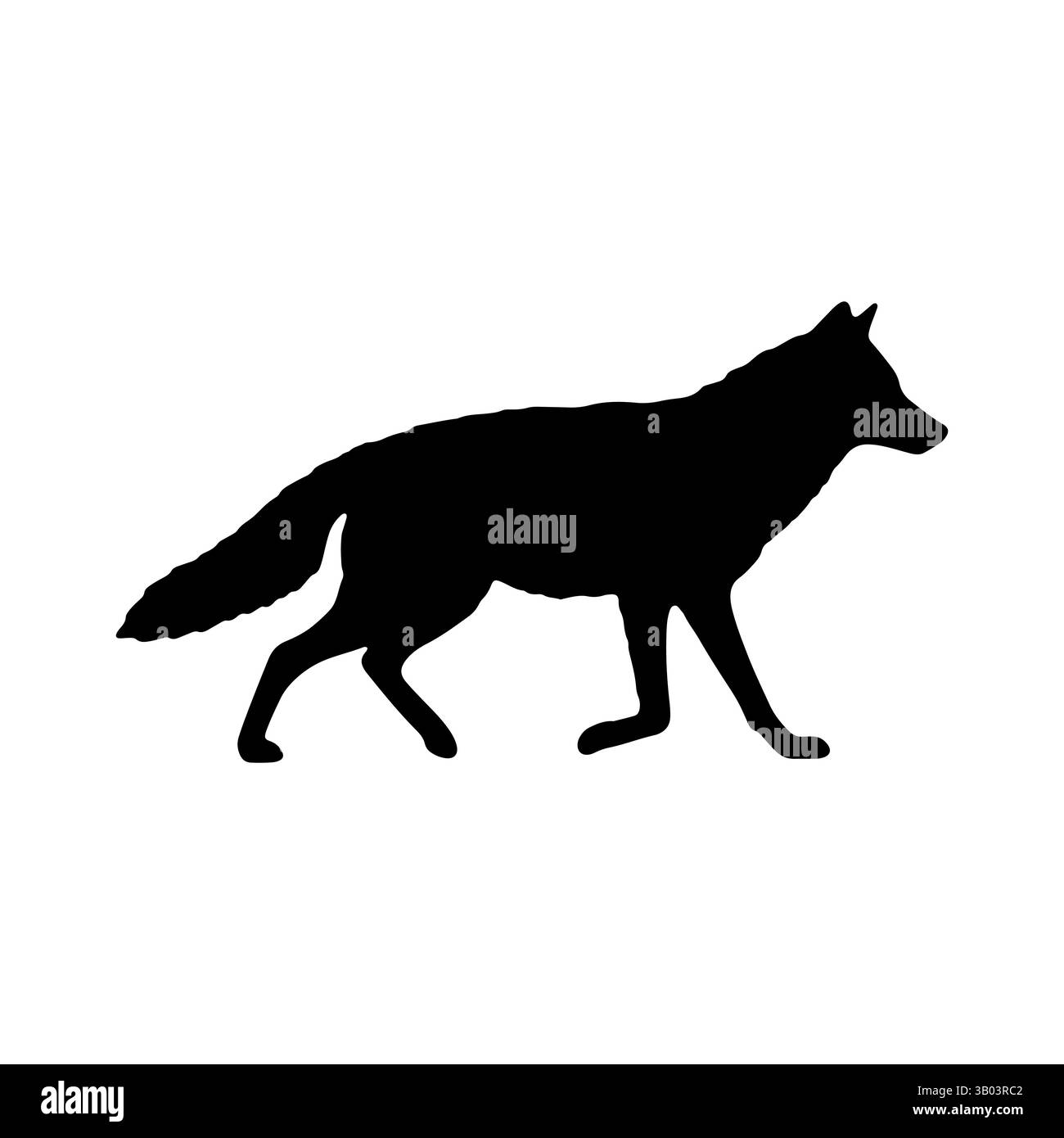 Western coyote silhouette vector flat illustration design Stock Vector ...