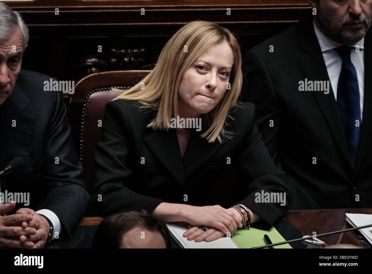 Rome, Commemoration ceremony of Pope Francis in the joint Chambers. The Ceremony was attended by ...