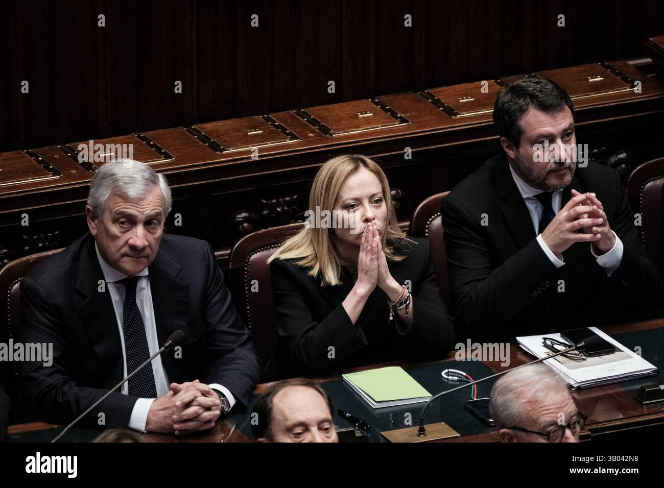 Rome, Commemoration ceremony of Pope Francis in the joint Chambers. The ...