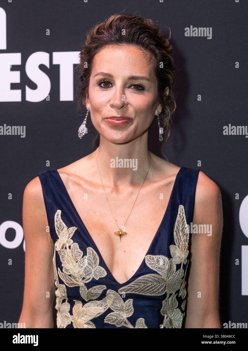 Alejandra Silva wearing dress by Costarellos attends City Harvest 2025 ...