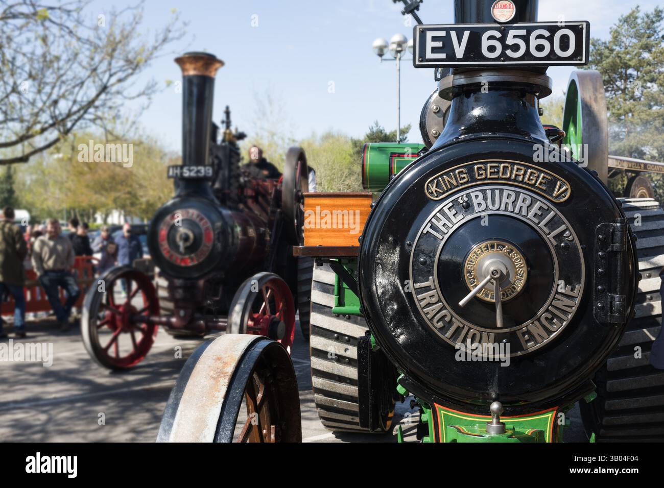 King George V Burrell traction steam engine at the Charles Burrell ...