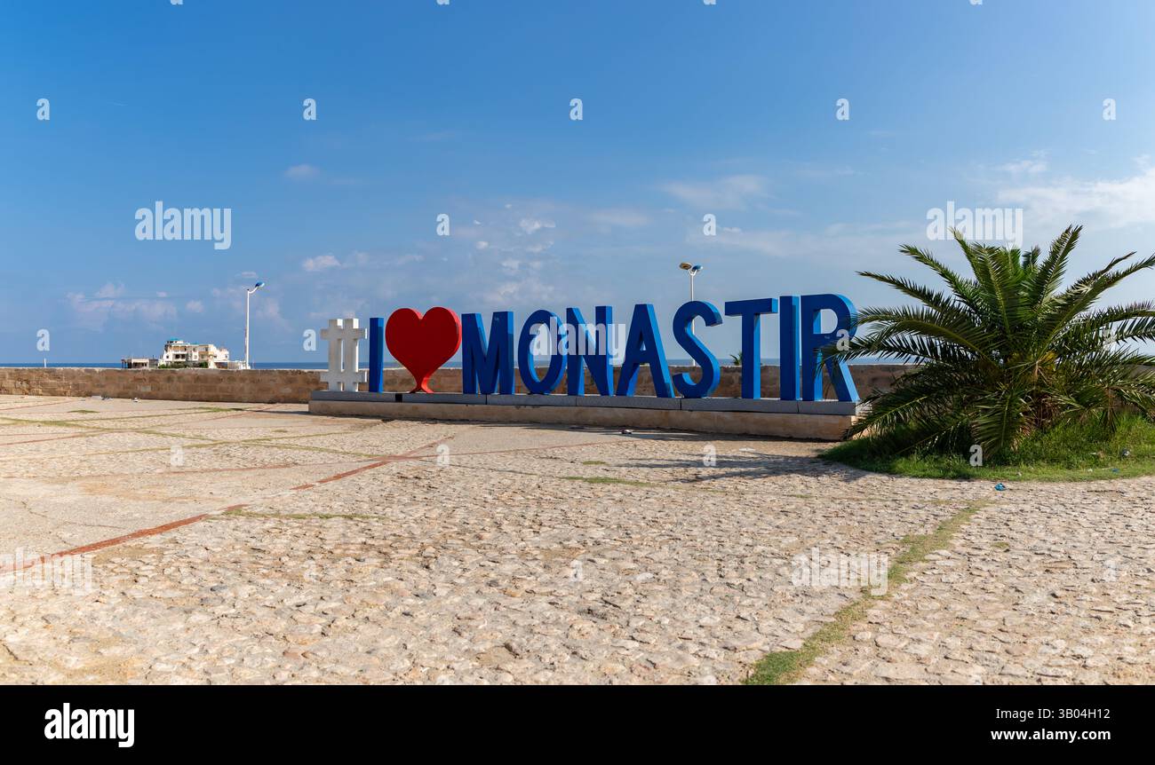 A picture of the Monastir sign Stock Photo - Alamy