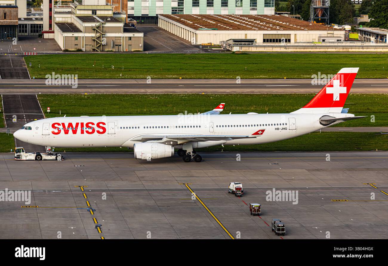 Zurich, Switzerland, 4th Aug 2024: An Airbus A330-343X from Swiss ...