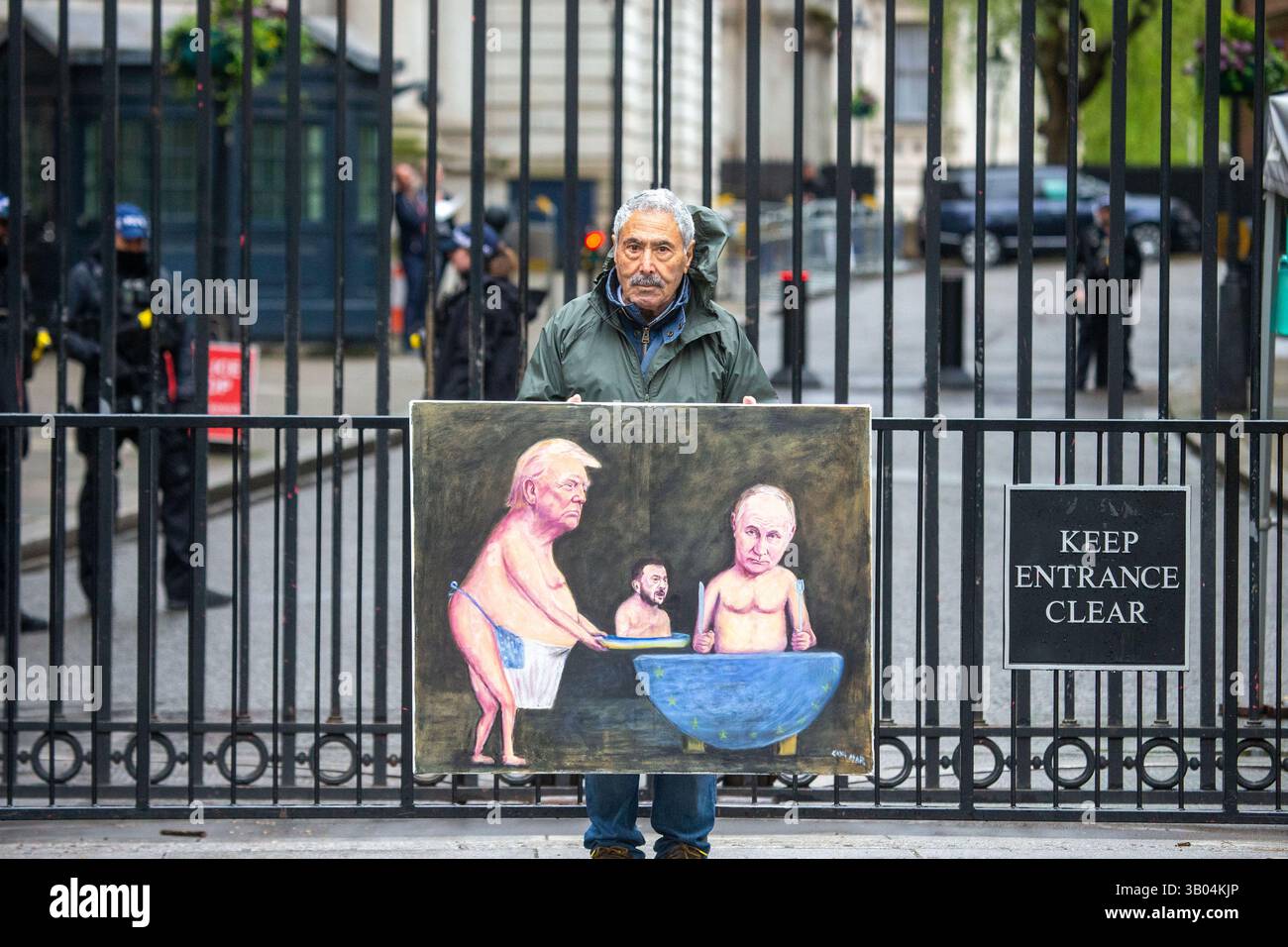 London, England, UK. 23rd Apr, 2025. British artist KAYA MAR holds his ...