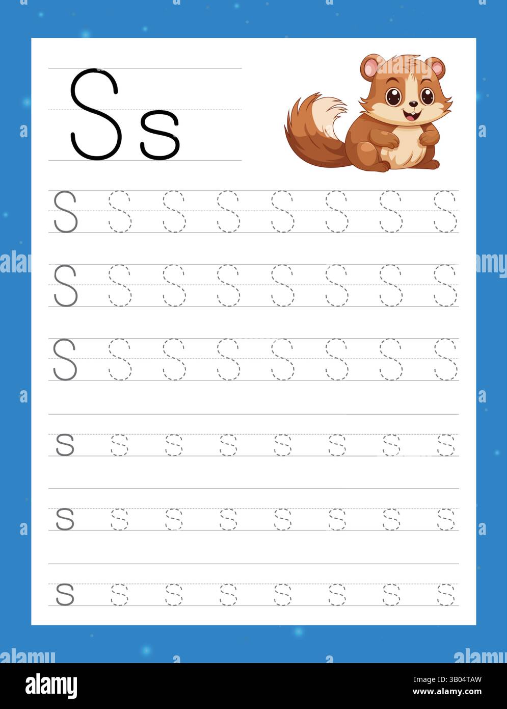 Trace letter S uppercase and lowercase Stock Vector Image & Art - Alamy