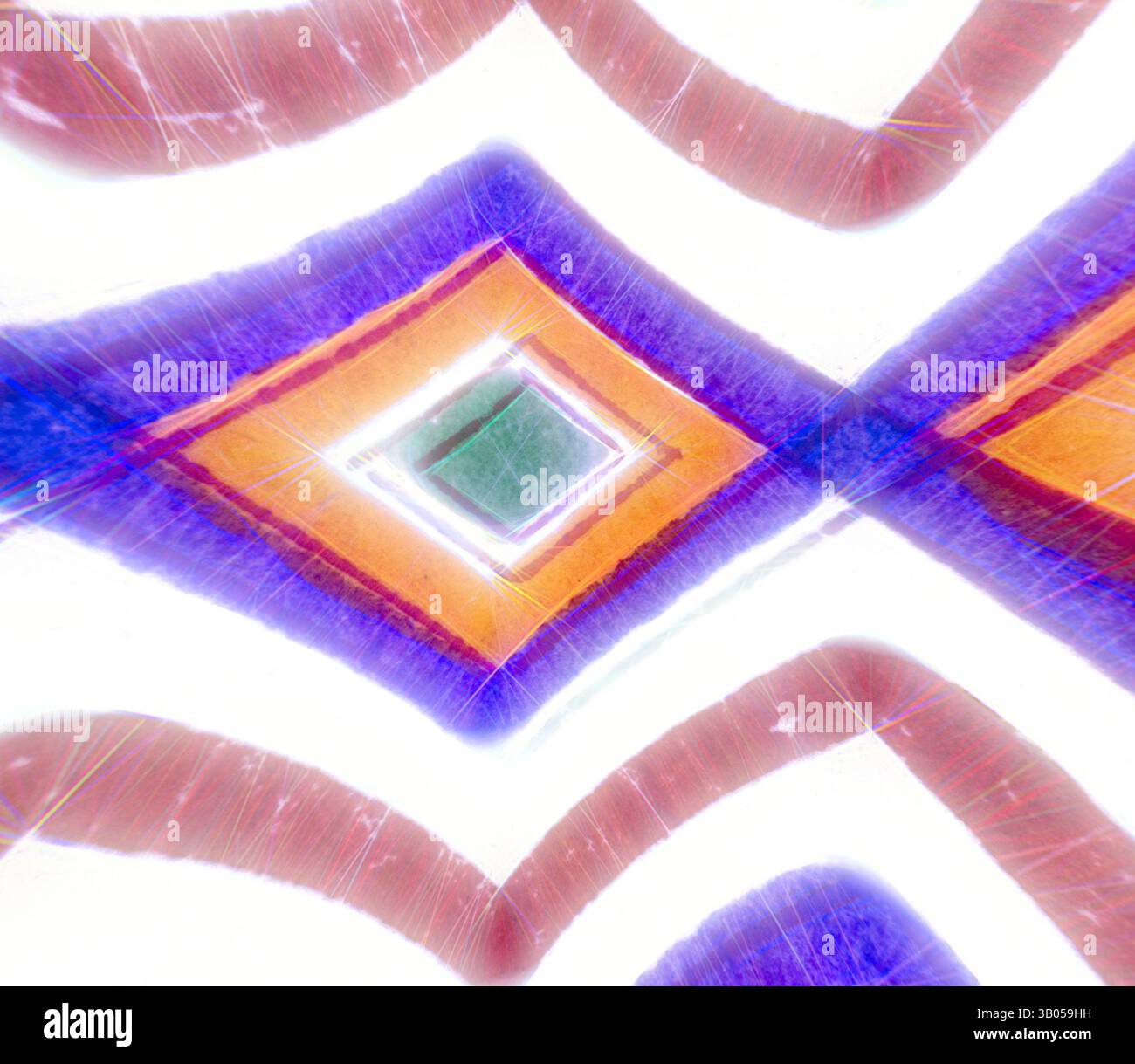 Interlocking diamonds of various colors hi-res stock photography and ...