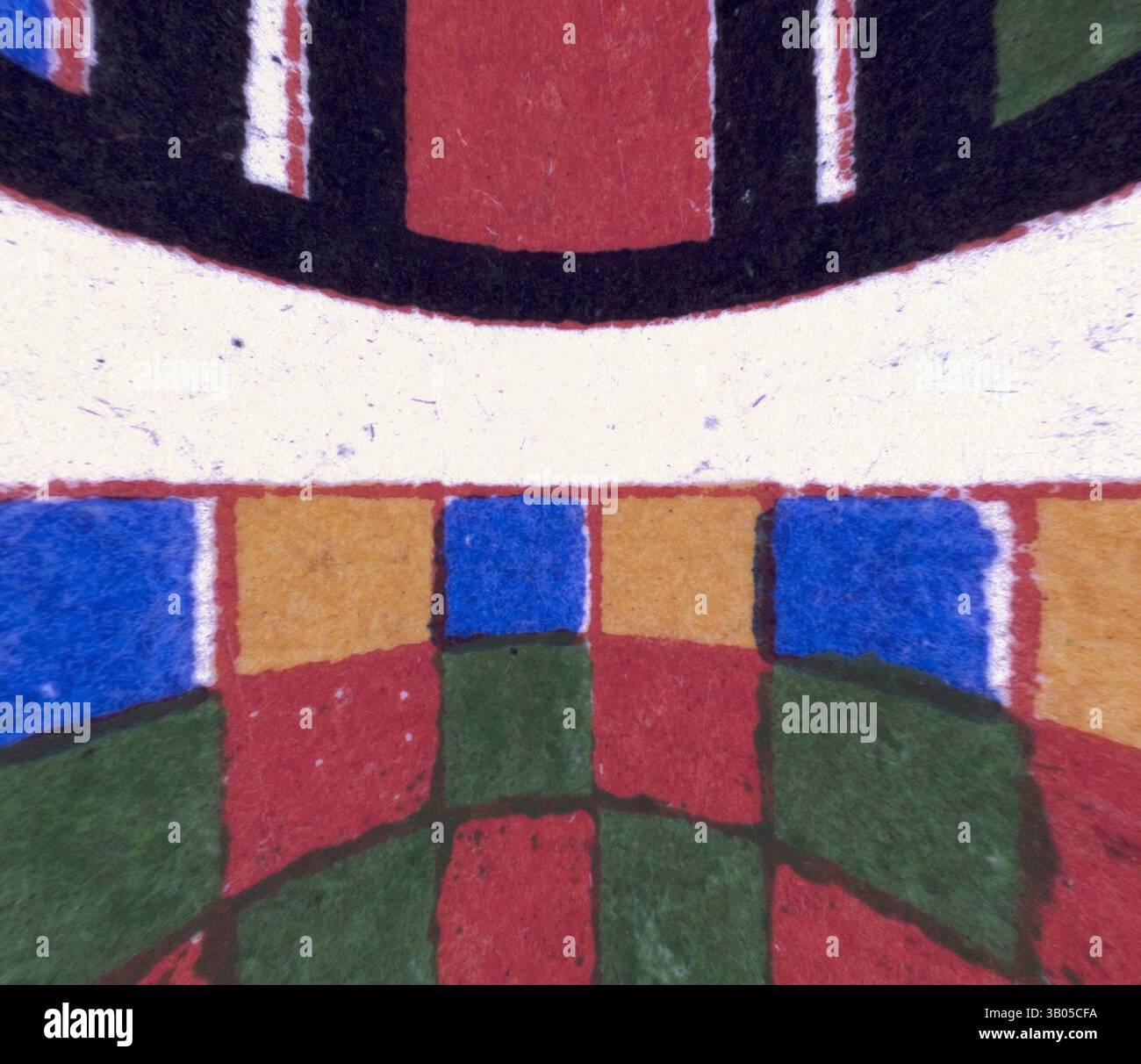 An abstract design featuring a vibrant checkerboard pattern ...