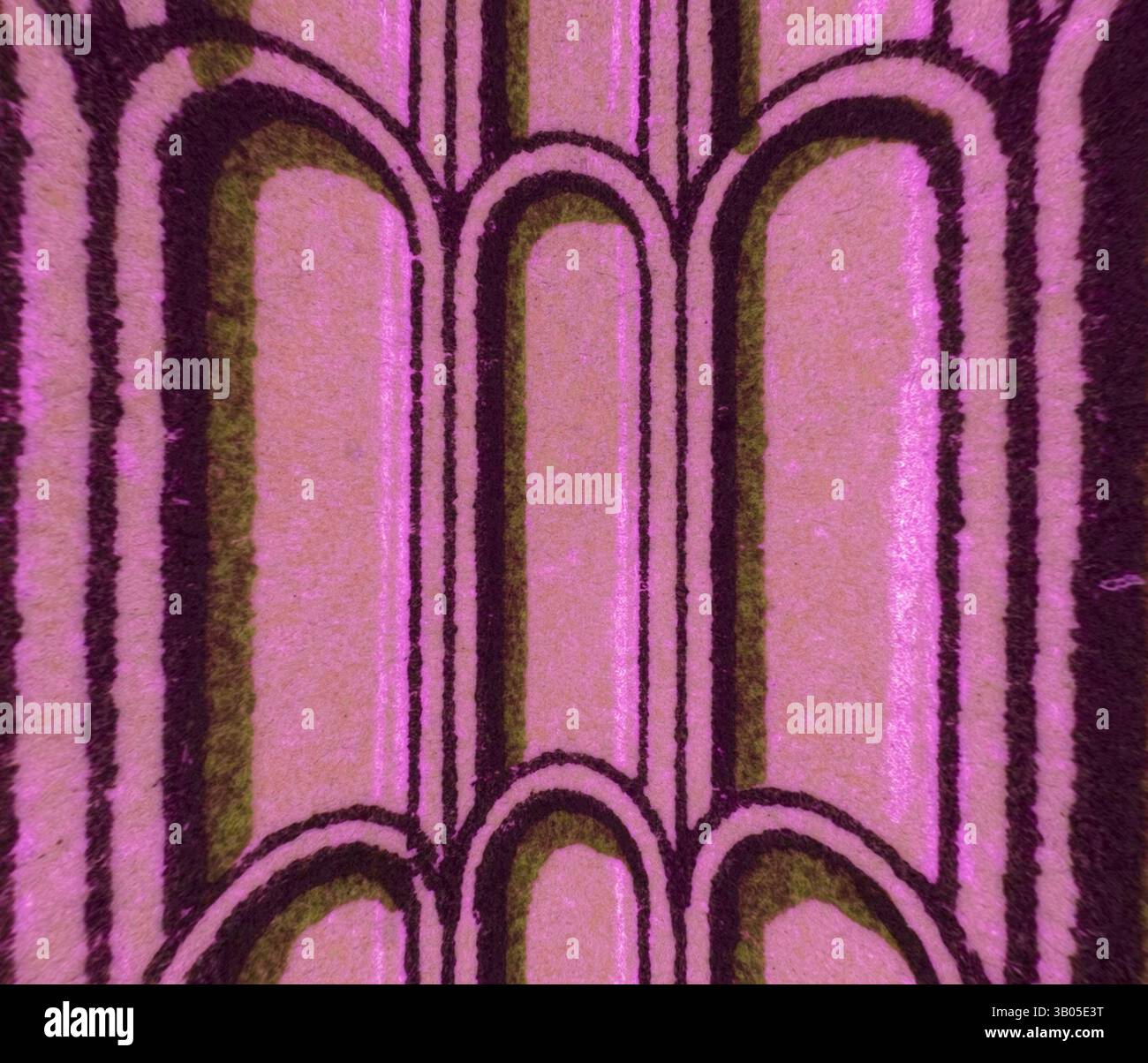 Repeating pattern of arches in vibrant pink hi-res stock photography ...