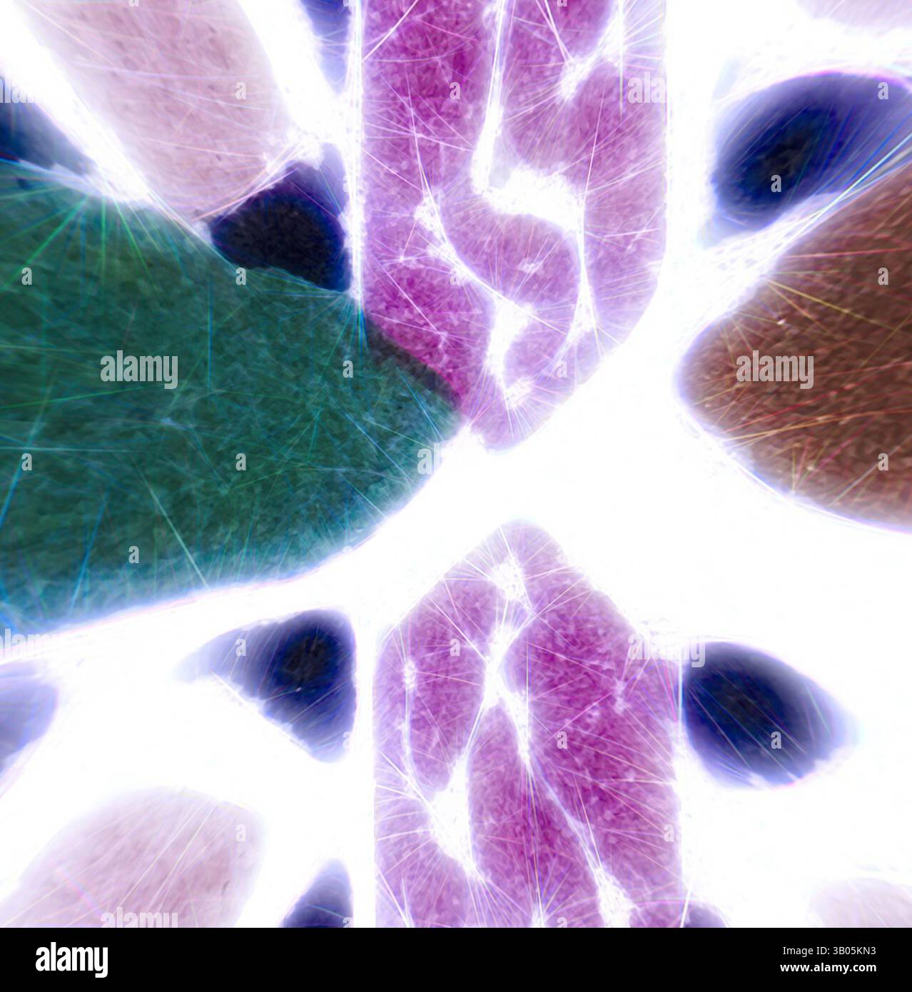 Abstract representation of interconnected shapes hi-res stock ...