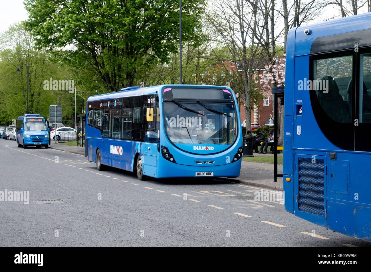 Diamond bus at Bromsgrove bus station, Worcestershire, England, UK ...