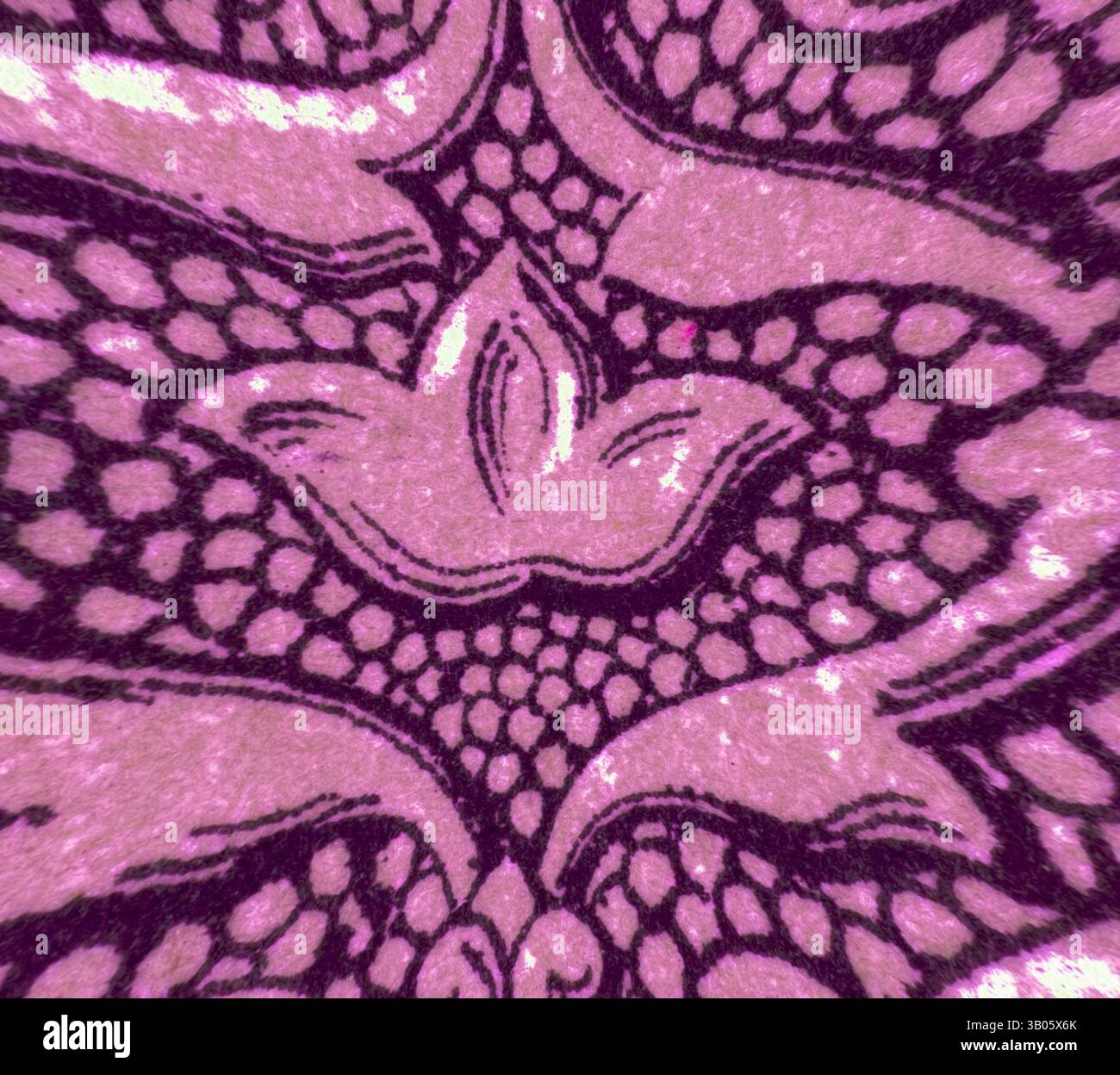 Intricate floral patterns intertwine with delicate textured elements ...