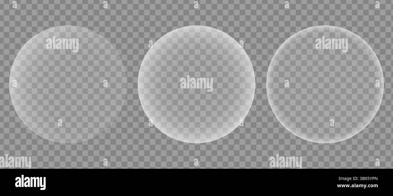 Round light spot set, Radial white circles of light overlay, Vector ...
