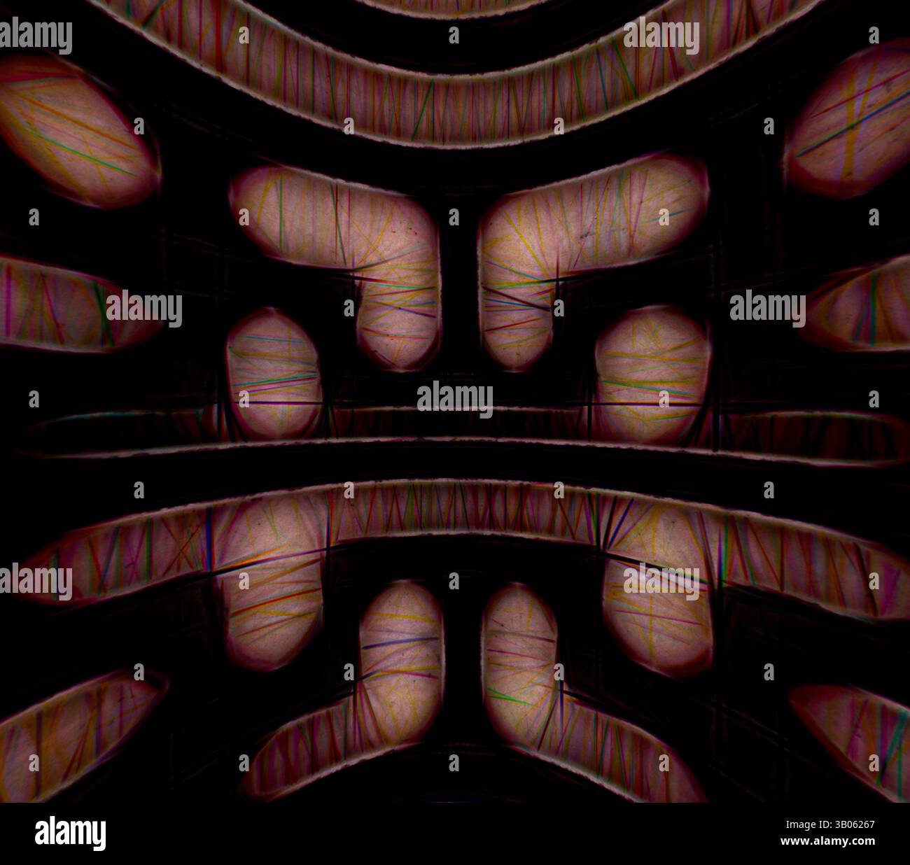 Abstract arrangement of curved forms interwoven hi-res stock ...