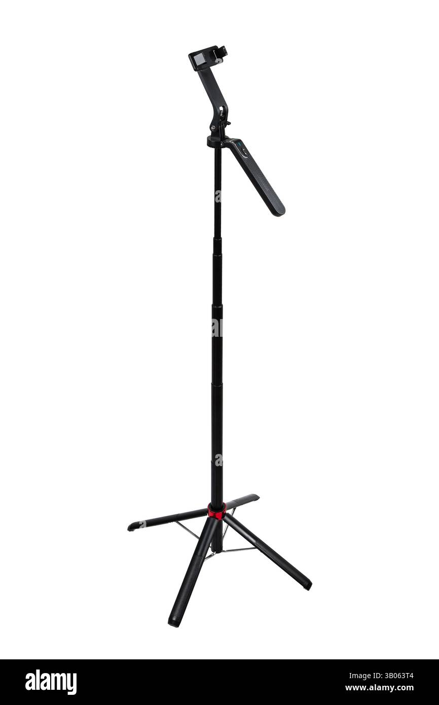 Adjustable Tripod with Smartphone Mount and Bluetooth Remote Stock ...