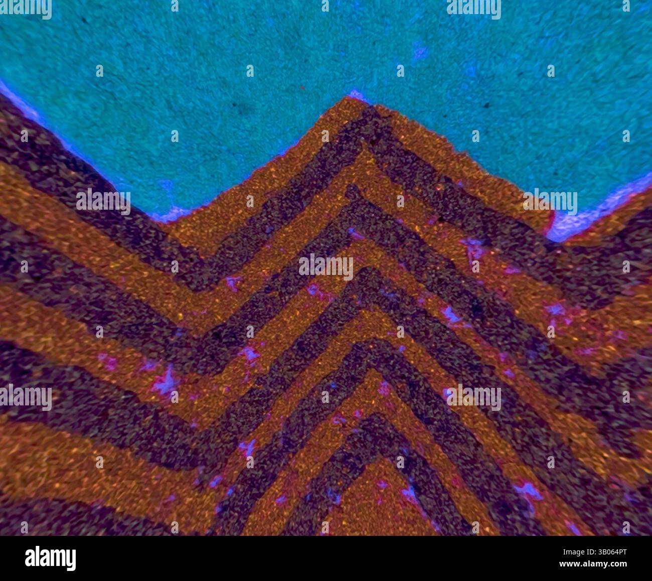 Bold zigzag patterns in shades of brown hi-res stock photography and ...