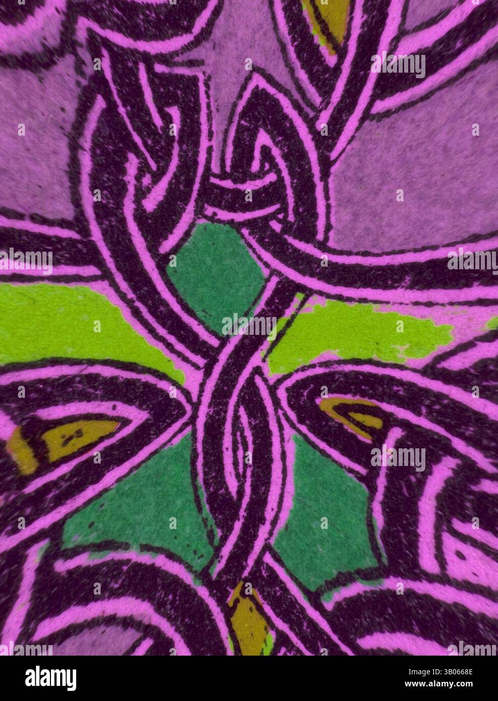 Intertwining shapes in vibrant shades of green hi-res stock photography ...