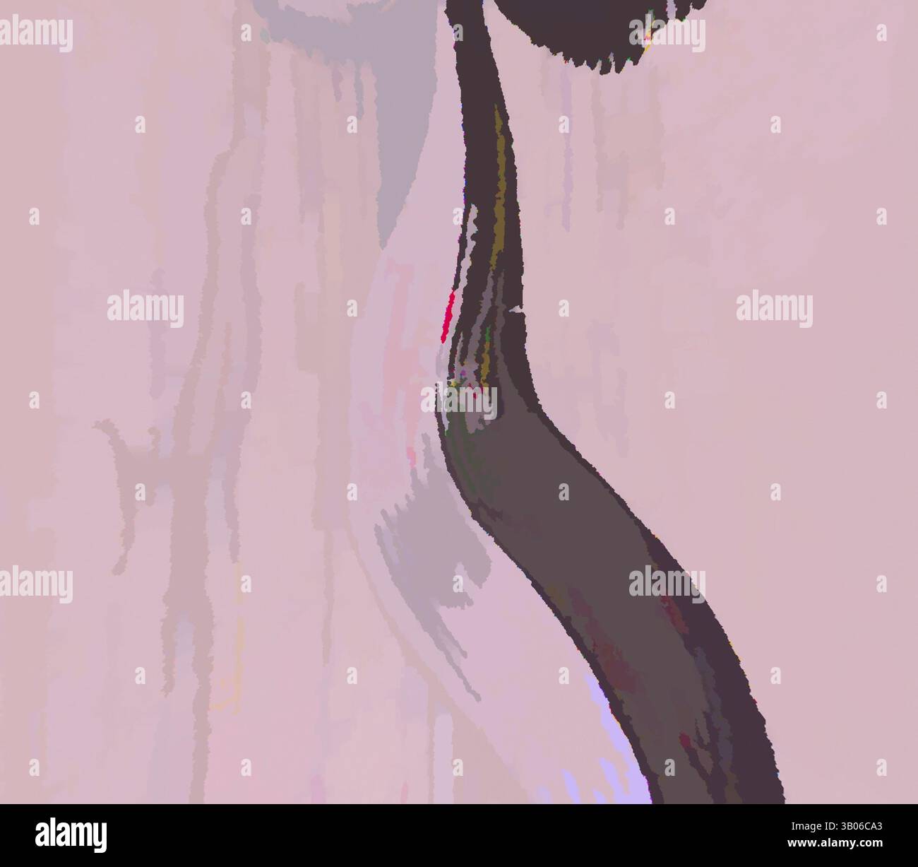 An abstract composition featuring flowing lines and soft textures ...