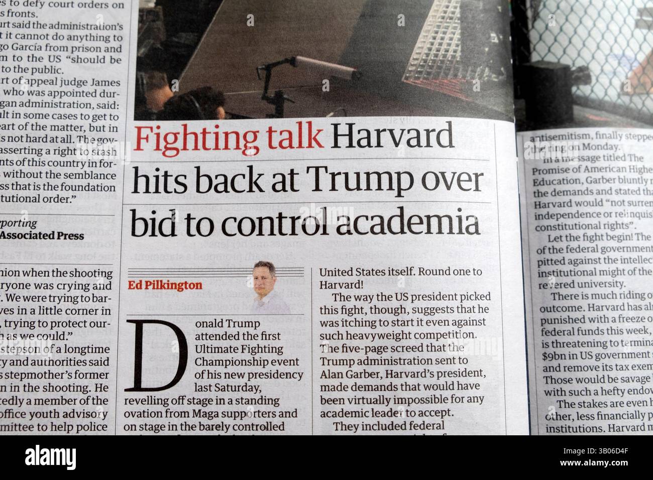 'Fighting talk Harvard hits back at (Donald) Trump over bid to control ...