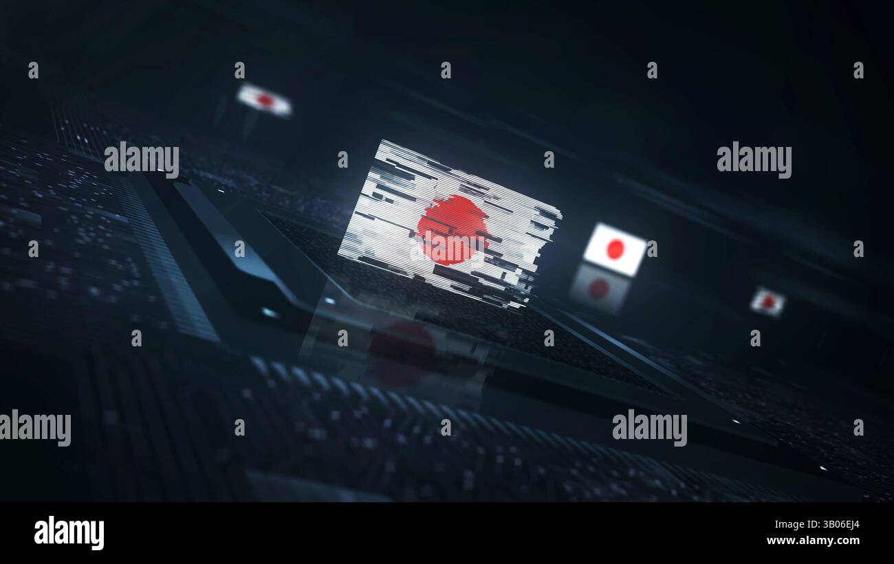Japanese flag on cpu hi-res stock photography and images - Alamy