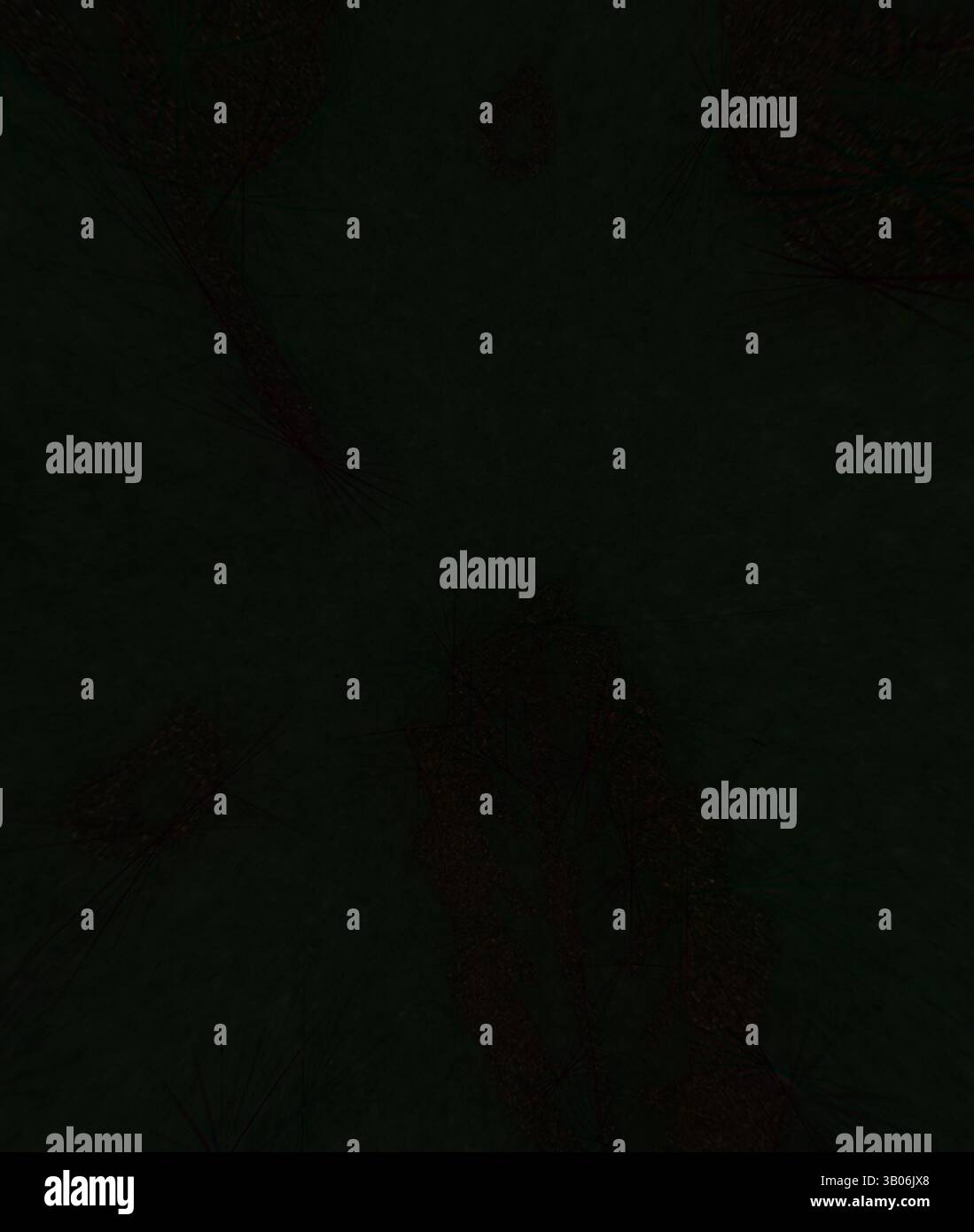 A densely textured surface shrouded in darkness, where subtle outlines ...