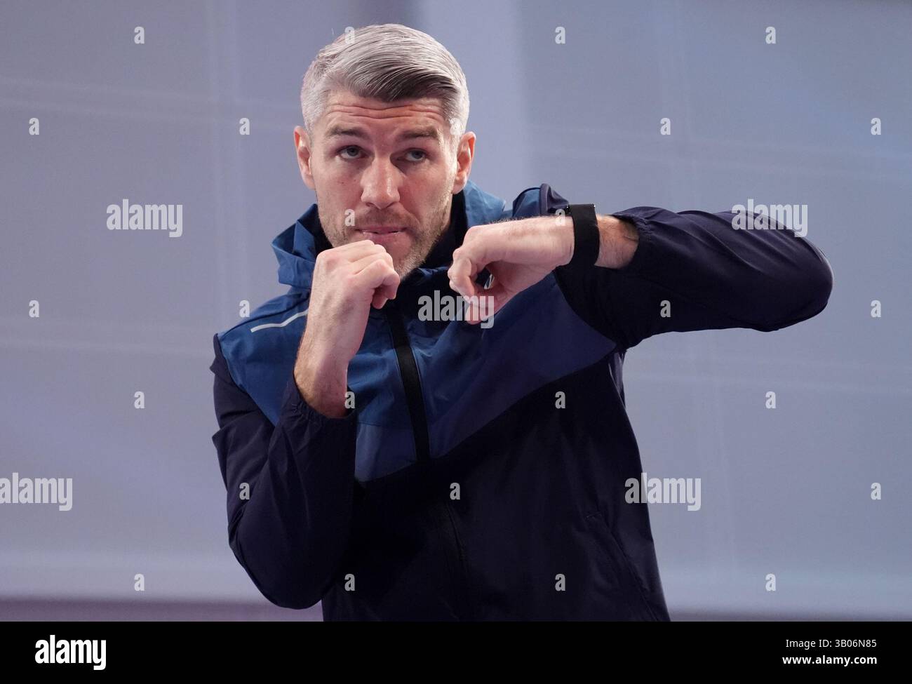 Liam Smith during a public workout at The Pelligon, London. Picture ...
