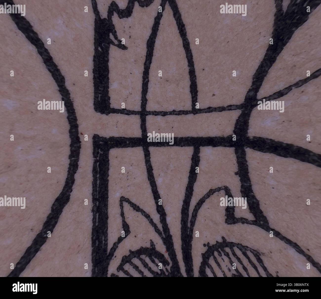 Intricate abstract lines intertwine, creating a layered composition ...
