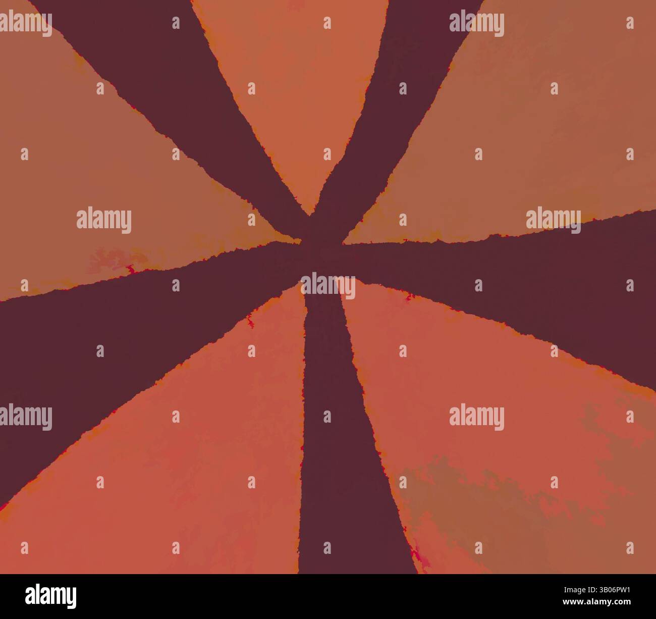 A dynamic pattern of bold geometric shapes radiating outward, featuring ...