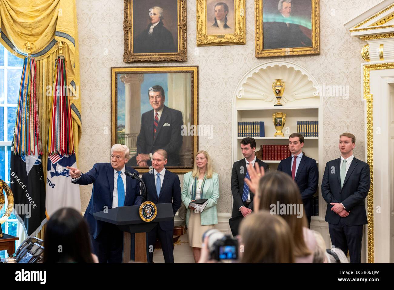 Washington, United States. 22nd Apr, 2025. U.S President Donald Trump ...