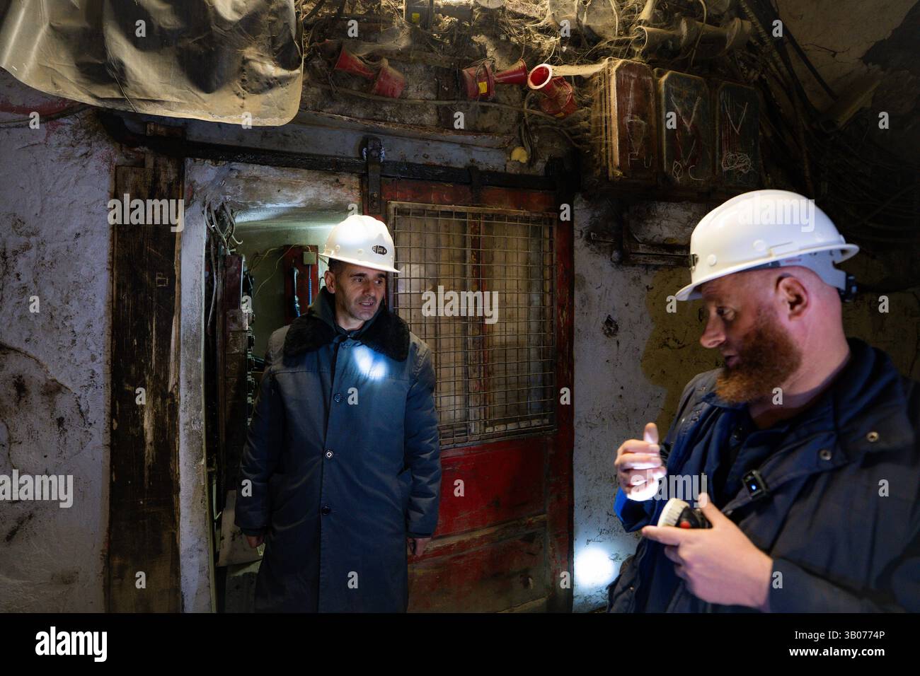 Miners work at Trepca mining complex, in Kosovo Miners discuss at ...