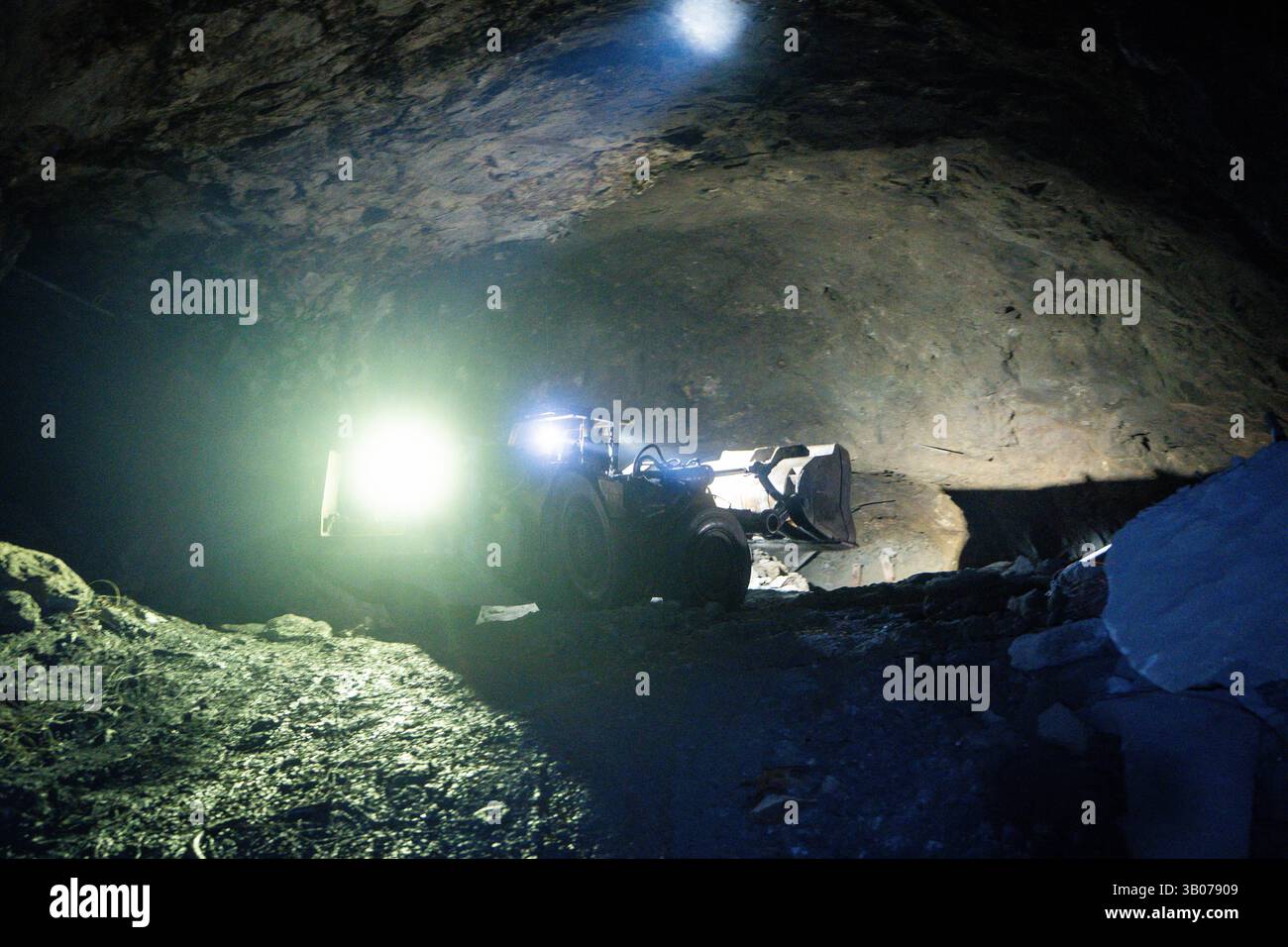 Miners work at Trepca mining complex, in Kosovo A miner works at Trepca ...