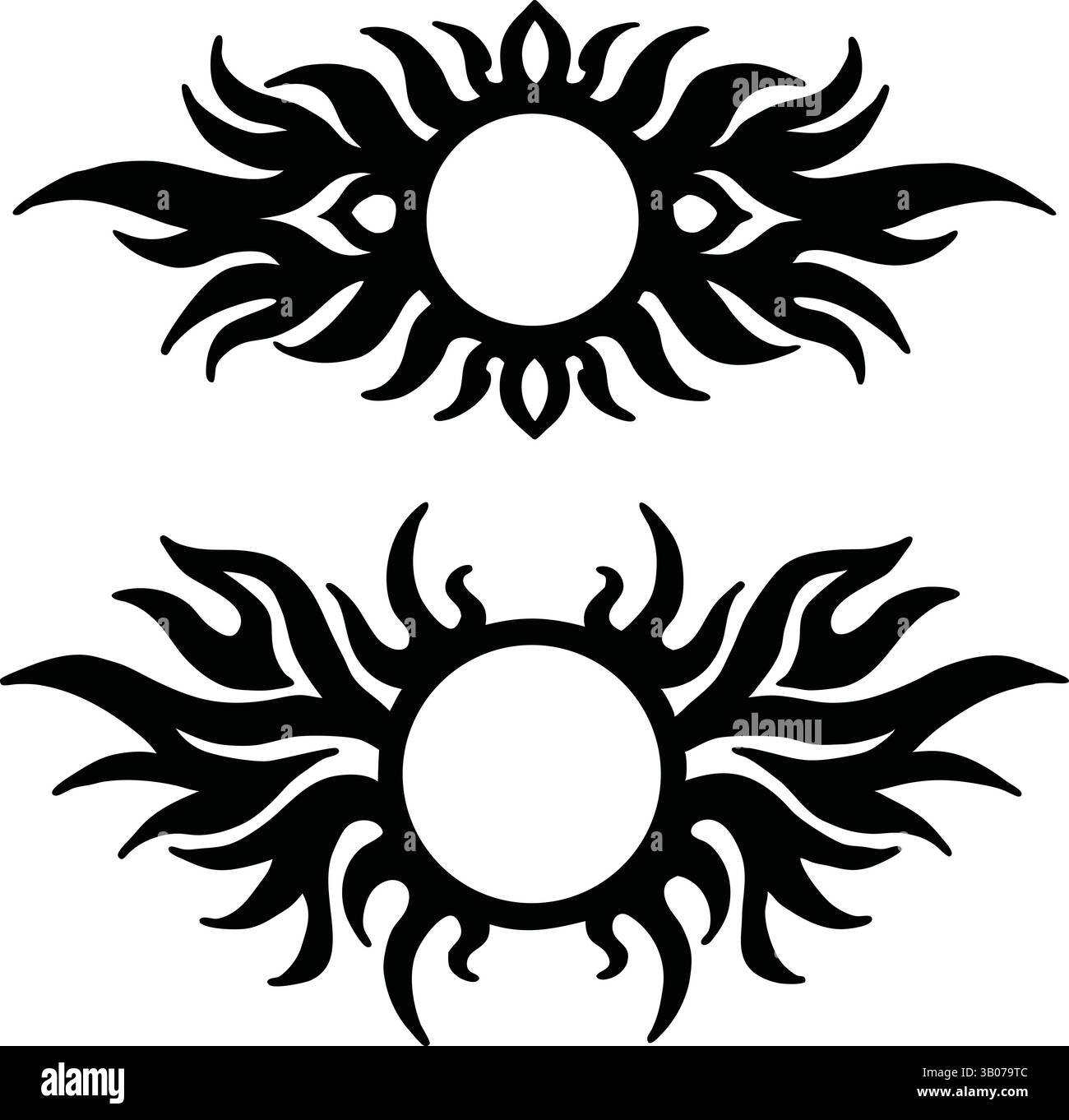 Meaning tribal sun design hi-res stock photography and images - Alamy