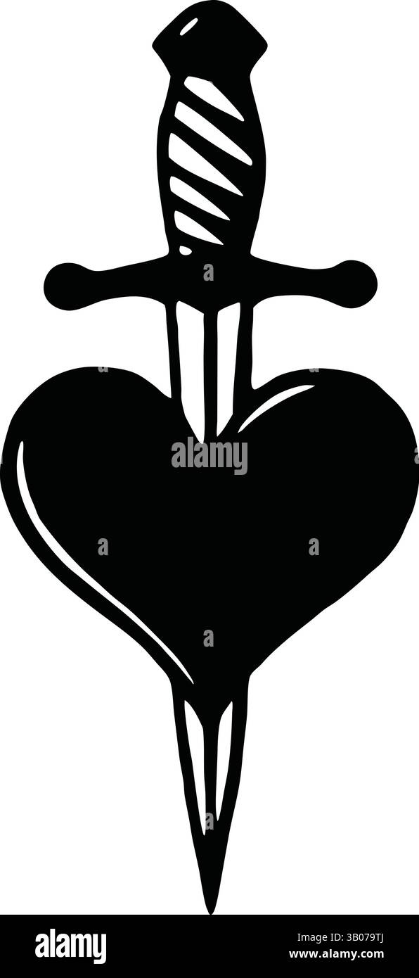 Heart shape tattoo hi-res stock photography and images - Alamy