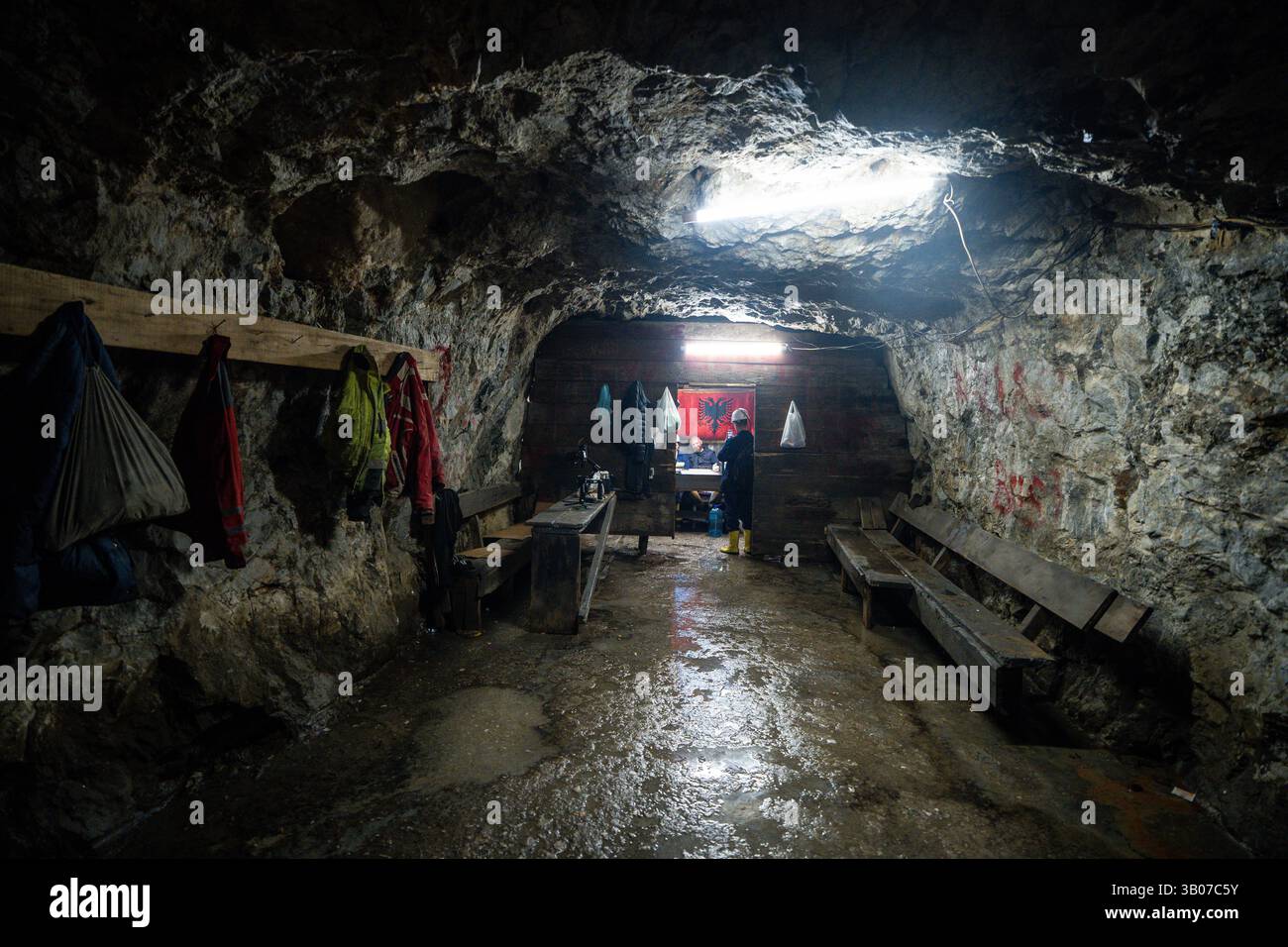 Miners work at Trepca mining complex, in Kosovo Miners work at Trepca ...