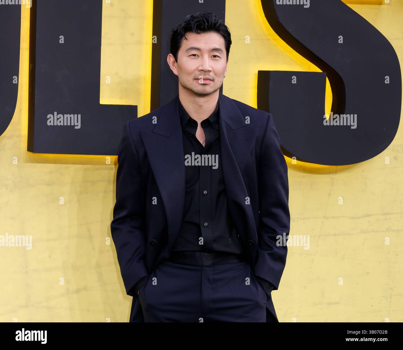 Simu Liu attends the Thunderbolts European Premiere at the Cineworld in Leicester Square, London ...