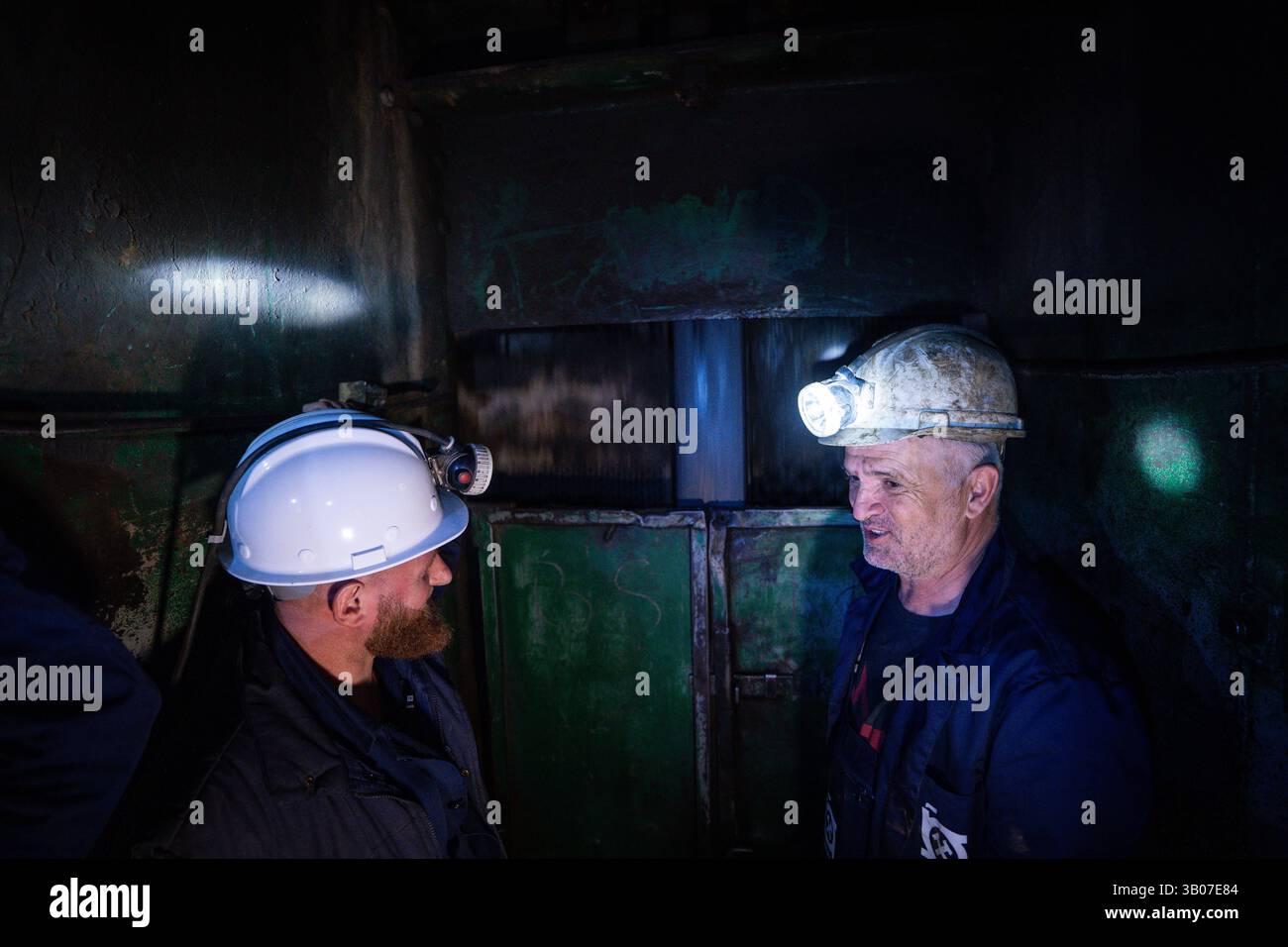 Miners work at Trepca mining complex, in Kosovo Miners work at Trepca ...