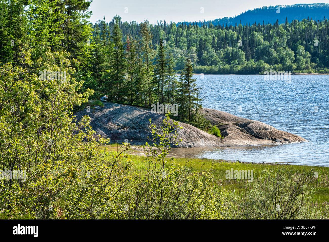 Scenic lake helen rock hi-res stock photography and images - Alamy